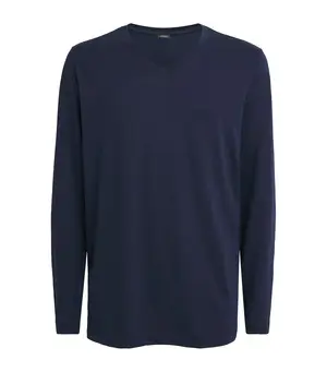 Hanro Cotton Night & Day T-shirt - Navy