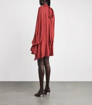 DE LA VALI Georgette Casimiro Mini Dress