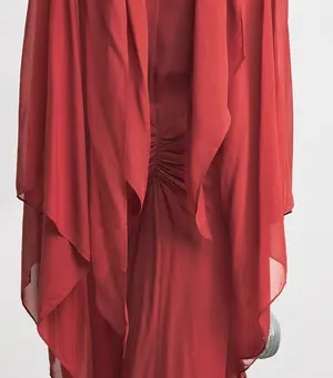 DE LA VALI Florencia Georgette Maxi Dress