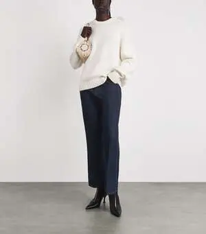 Khaite Clara Cropped Flared Jeans