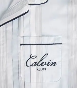 Calvin Klein Cotton Poplin Stripe Pyjama Top