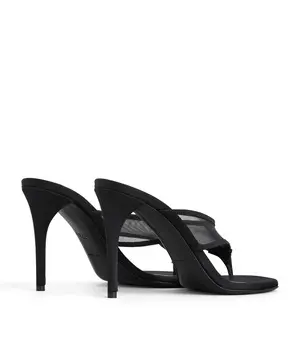 Alaïa Mesh Thong Mules 90 - Black
