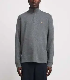 Polo Ralph Lauren Estate Rib Quarter-zip Sweater - Grey