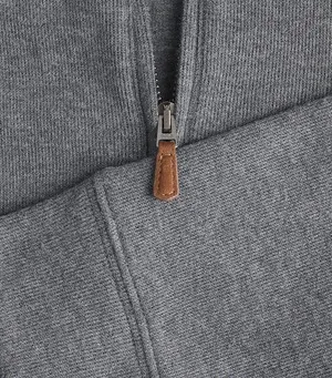 Polo Ralph Lauren Estate Rib Quarter-zip Sweater - Grey