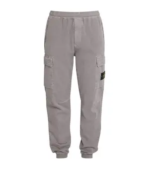 Stone Island Stretch-cotton Cargo Trousers - Grey