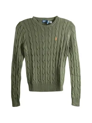 Polo Ralph Lauren Cable-knit Logo-embroidered Sweater