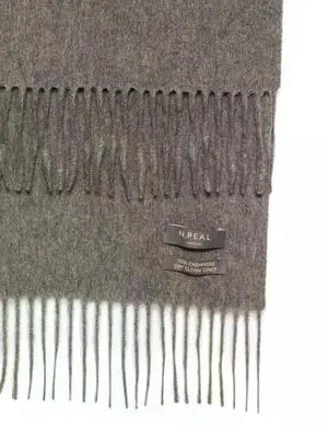 N.peal Fringed Woven Scarf