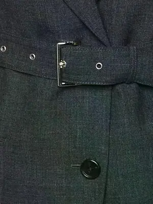 Prada 2023 Belted Blazer - Grey