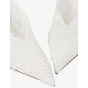 JIMMY CHOO Faiz 100 Lace Heeled Courts