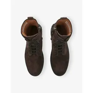TOD'S Gommino Lace-up Suede Boots