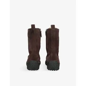 TOD'S Gommino Lace-up Suede Boots