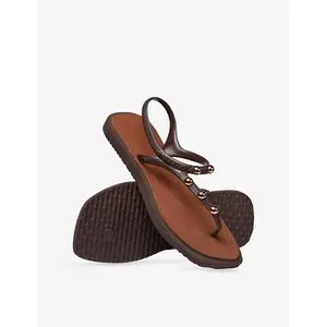 Havaianas Flash Fusion Studded Rubber Flip-flops - Coffee/rust