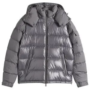Moncler Maya Mixed Materials Padded Jacket - Grey