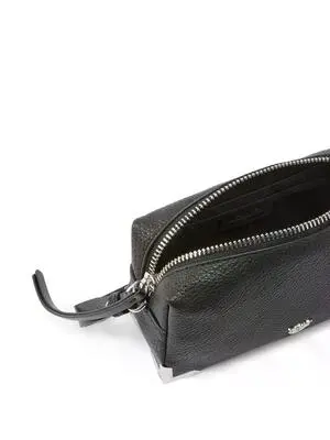 Pinko Logo-plaque Pebbled-leather Shoulder Bag