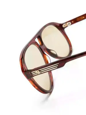 Gucci Interlocking G Pilot-frame Sunglasses