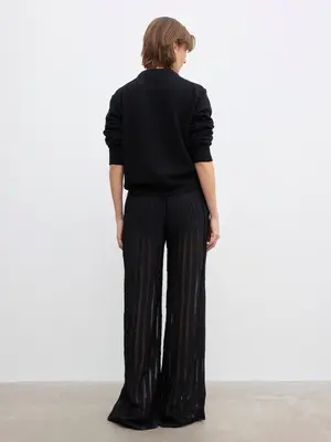 HOUSE OF DAGMAR Stripe Sheer Trouser
