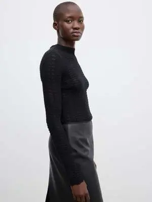 HOUSE OF DAGMAR Lace Knit Top
