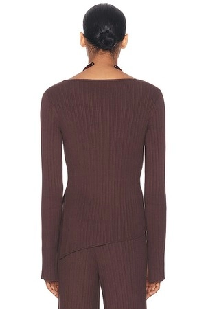 L'academie Sibylla Rib Knit Top