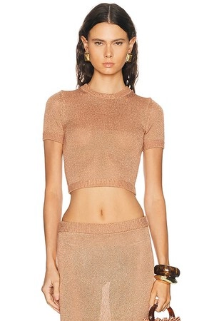 L'academie Sivan Knit Tee - Copper