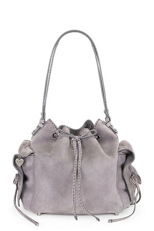 Acne Studios Multipocket Suede Bucket Bag - Cold Grey