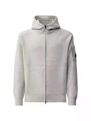 C.P. COMPANY Lens-detail Zip-up Hoodie - Grey