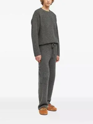 Alanui Ribbed-knit Cargo-pocket Trousers