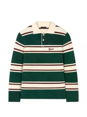 Alanui Striped Polo Shirt - Green