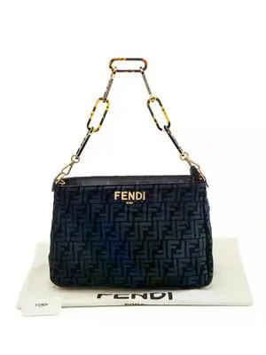 Fendi O'lock Zucca Shoulder Bag - Blue