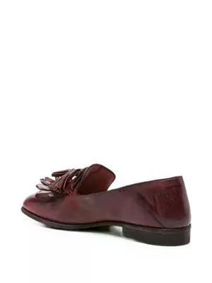 PAUL SILENCE Tassel Detail Fringed Loafers
