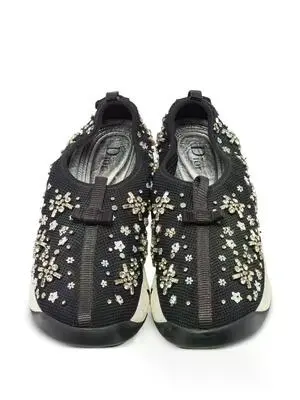 Dior Fusion Crystal-embellished Mesh Sneakers