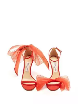 JIMMY CHOO Aveline Bow Detail Sandals