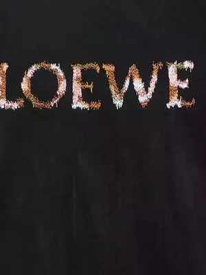 Loewe Logo Embroidered T-shirt