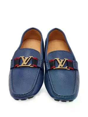 LOUIS VUITTON Monte Carlo Leather Loafers