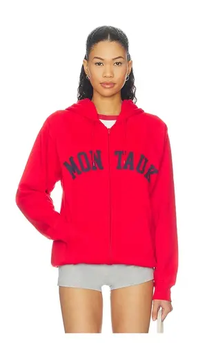 DEPARTURE Montauk Full Zip Hoodie - Red