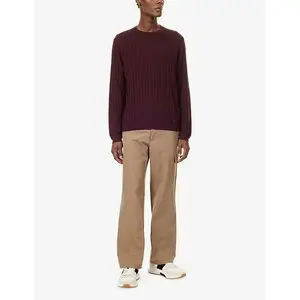 Emporio Armani Geometric-knit Wool-blend Jumper