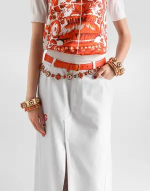 Dolce & Gabbana Denim Maxi Skirt