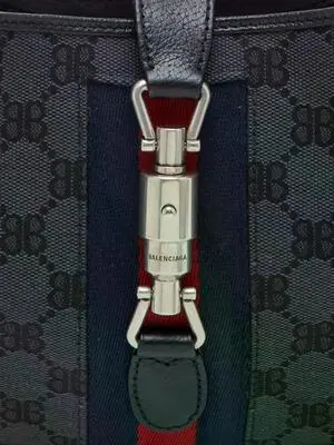 Balenciaga X Gucci Jackie Gg Shoulder Bag
