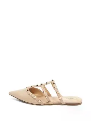 Valentino Garavani Rockstud Caged Mules - Neutrals