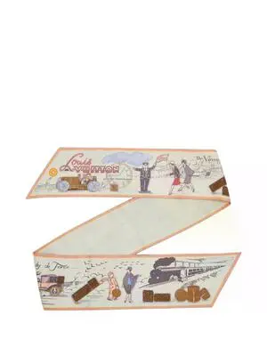 LOUIS VUITTON Du Voyage En Auto Scarf - Neutrals