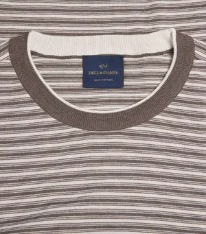 Paul & Shark Silk-cotton Stripe T-shirt