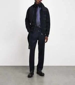 BRETT JOHNSON Wool-blend Drawstring Sweatpants