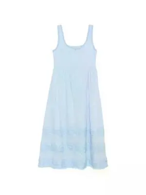 Waimari Alba Lace-trimmed Embroidered Midi Dress