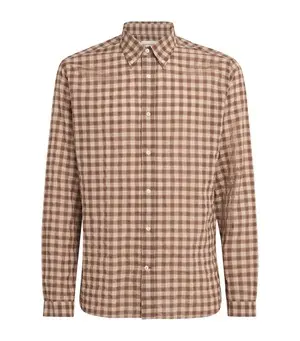 Oliver Peoples Check Brook Shirt - Brown
