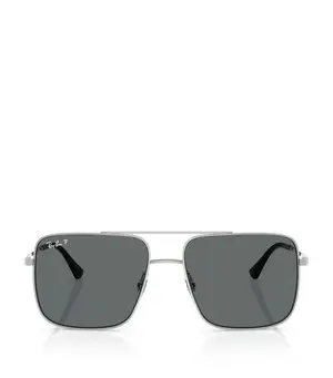 Ray-ban Rb3758 Ari Bio-based Square Sunglasses - Silver