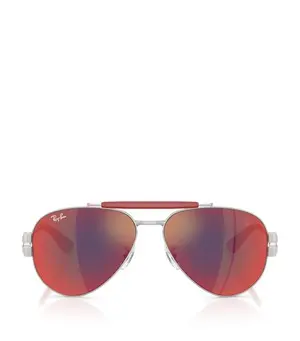Ray-ban Scuderia Ferrari Collection Phantos Sunglasses - Silver