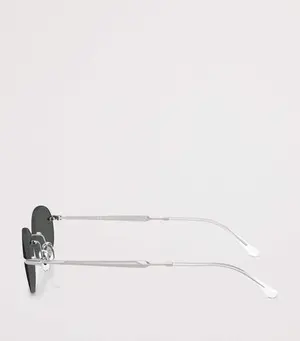 Ray-ban Rb3767 Metal Oval Sunglasses