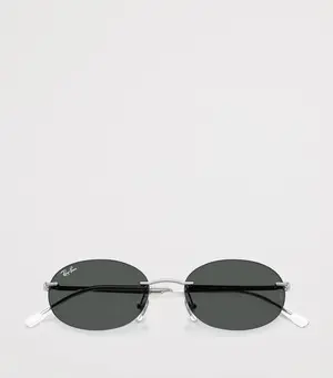 Ray-ban Rb3767 Metal Oval Sunglasses