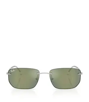 Ray-ban Rb3768 Irregular Sunglasses - Silver