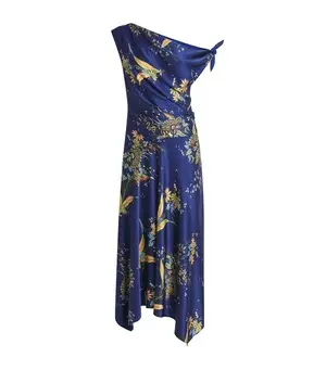 Staud Silk Portia Midi Dress
