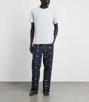 Calvin Klein Cotton Poplin Logo Pyjama Top